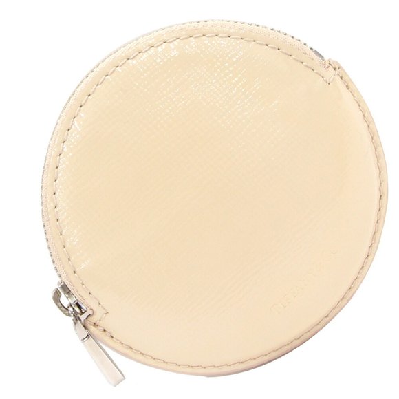 Tiffany & Co. | Bags | Tiffany Coin Case Ivory Leather Purse Pouch ...